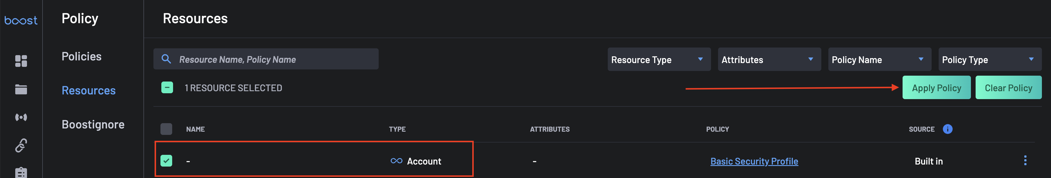Assign Resources - BoostSecurity